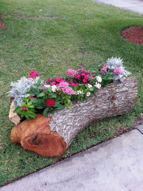 25 Great Ideas With Tree Trunks That Will Originaly Upgrade Your Garden ...