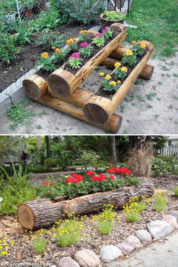25 Great Ideas With Tree Trunks That Will Originaly Upgrade Your Garden ...