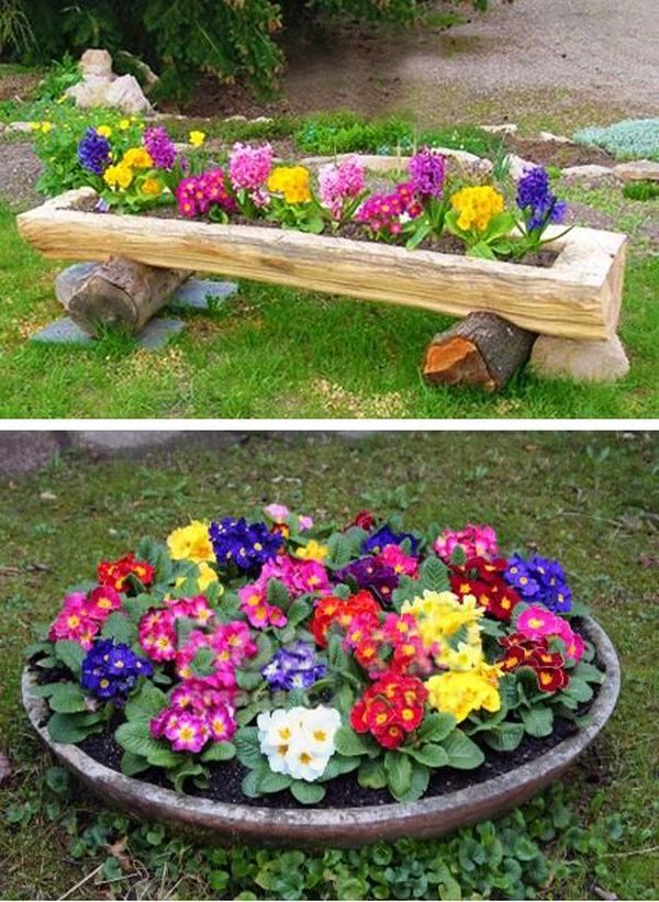 Great DIY ideas for your garden made from tree logs | My desired home