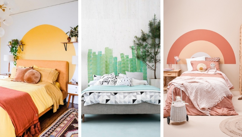 DIY Painted headboard: a top decorating idea to easily change the mood ...