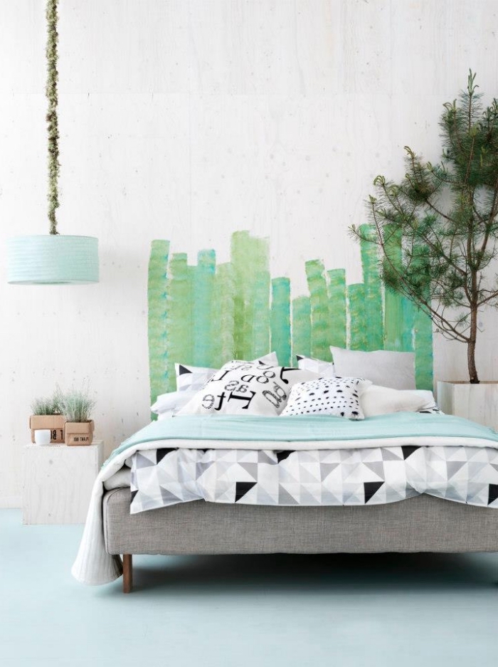 DIY Painted headboard: a top decorating idea to easily change the mood ...