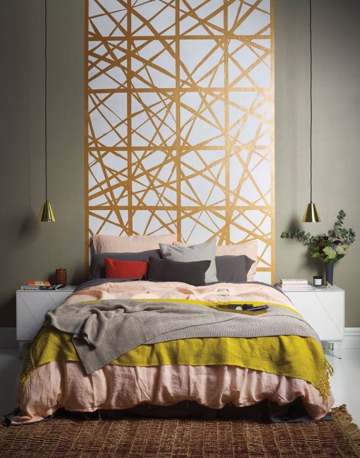 DIY Painted headboard: a top decorating idea to easily change the mood ...