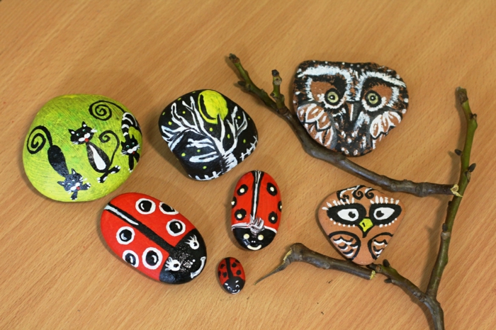 DIY stone painting - can reduce stress and decorate your home and ...