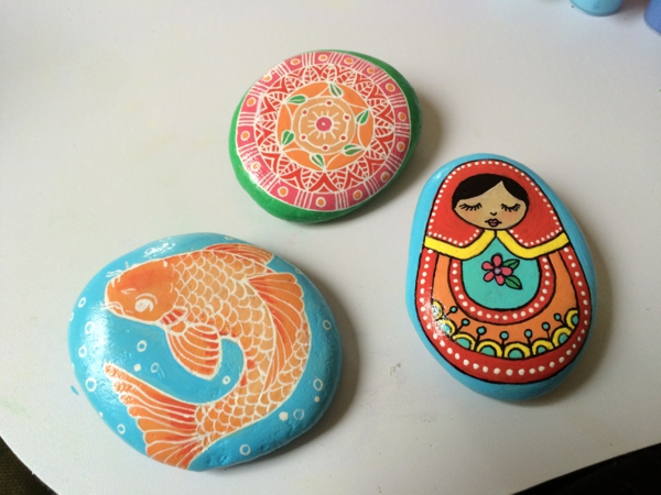 DIY stone painting - can reduce stress and decorate your home and ...