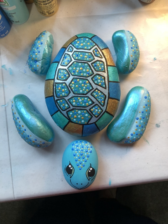 DIY stone painting - can reduce stress and decorate your home and ...