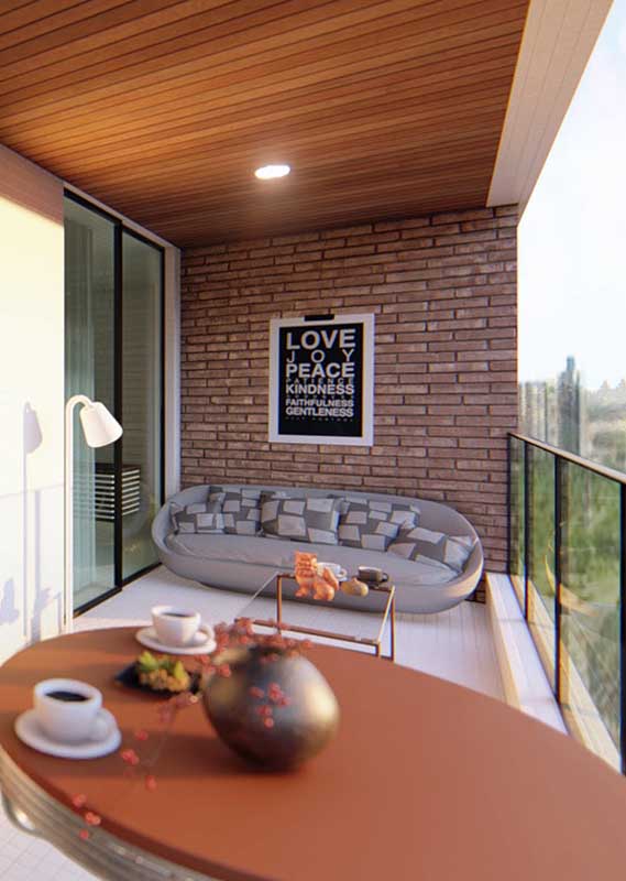Sofa on the balcony: see photos, tips and how to choose your own | My ...