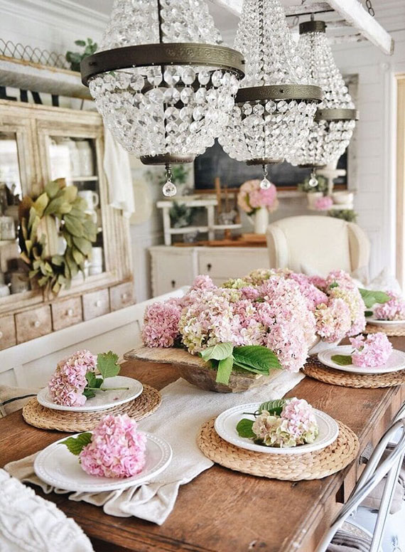 How to make an elegant and romantic floral table decoration with ...