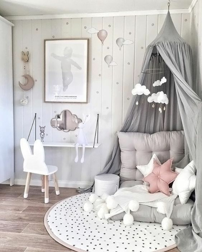 Great girl's room in pink and gray - find the best decorating ideas ...