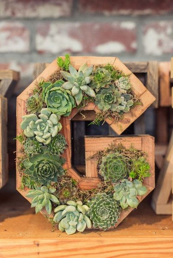 Superb planters for planting flowers in the shape of letters | My ...
