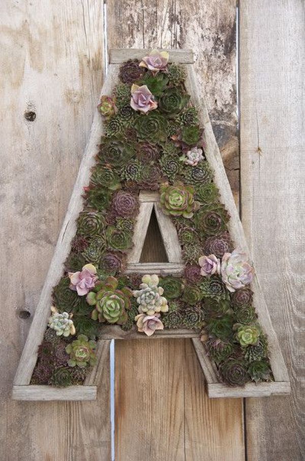 Superb planters for planting flowers in the shape of letters | My ...