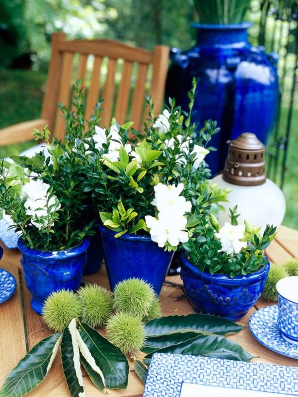 Enjoyable garden decorating ideas in shades of blue | My desired home