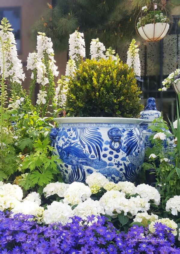 Enjoyable garden decorating ideas in shades of blue | My desired home
