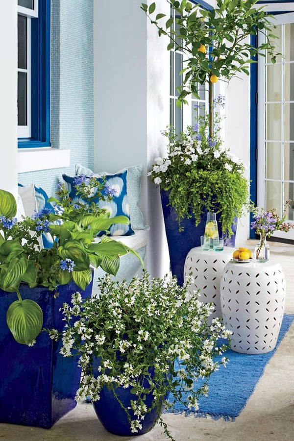Enjoyable garden decorating ideas in shades of blue | My desired home