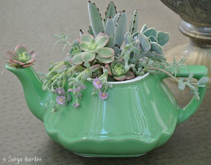 22 Unique DIY pots from old teapots that you can make by yourself | My ...