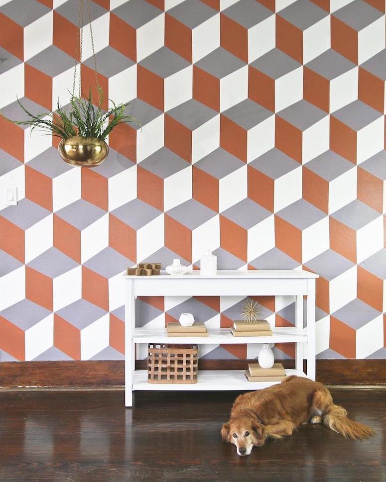 Geometric wall ideas: 32 inspirations to decorate your home | My ...