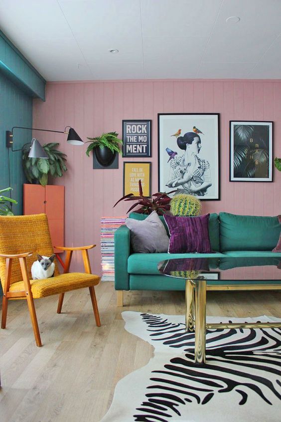 Retro decoration: 50+ amazing Ideas to decorate your living room and ...