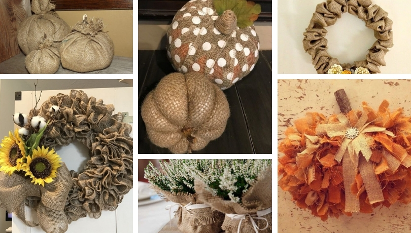 20+ Beautiful autumn DIY ideas with burlap for your home | My desired home
