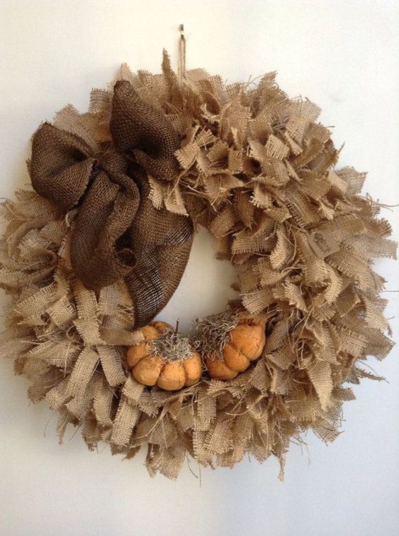 20+ Beautiful autumn DIY ideas with burlap for your home | My desired home