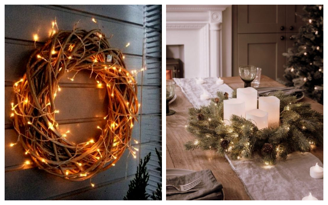 Christmas decoration ideas with battery lights | My desired home