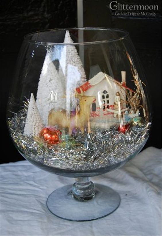 25+ Christmas decorations in glass bowls that will enjoy | My desired home
