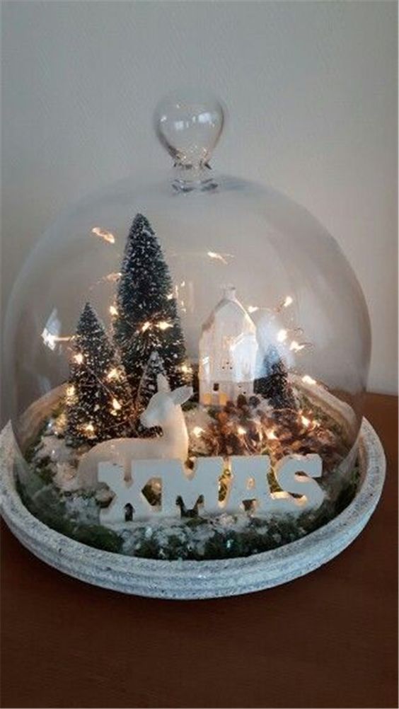 25+ Christmas decorations in glass bowls that will enjoy | My desired home