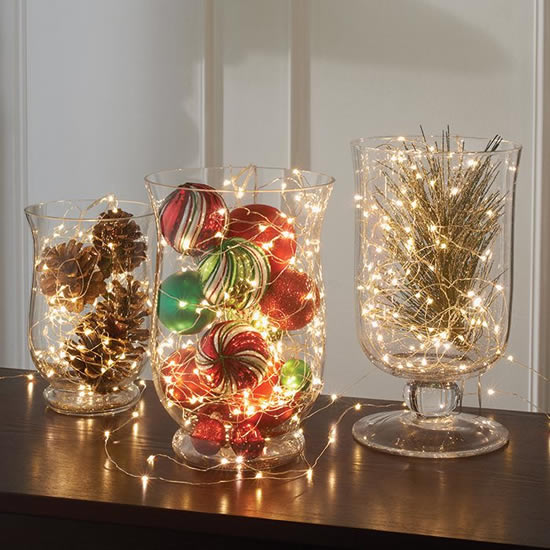 Magnificent DIY ideas from glass jars and string lights for Christmas ...