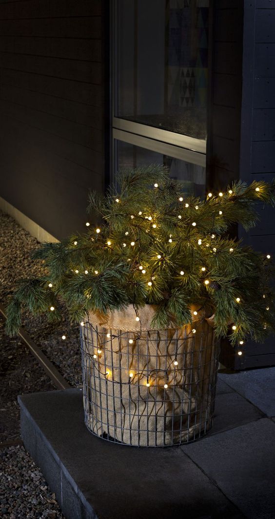 Just a few LED lights and some natural materials and you can create the ...