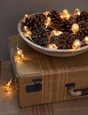 Just a few LED lights and some natural materials and you can create the ...