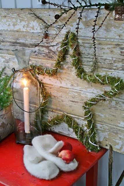 DIY Christmas star crafts and decorations ideas from natural materials ...