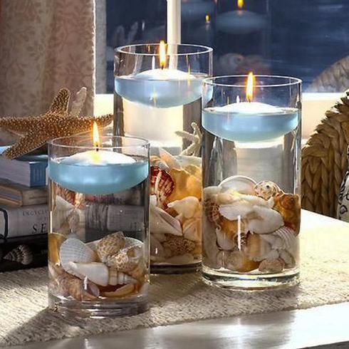 Great ideas for DIY candle decoration inspired by sea and beach | My ...