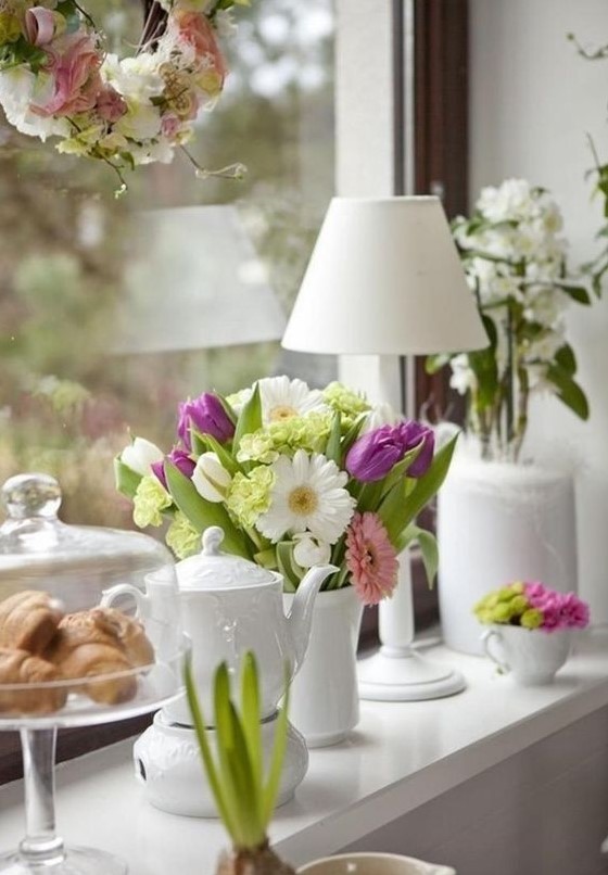 25+ Beautiful spring decoration ideas for your windowsill | My desired home