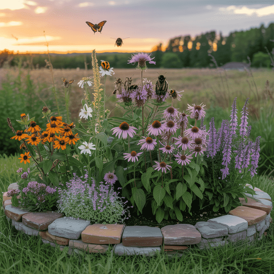 Improve Your Garden With Round Shape Flower Beds | My desired home