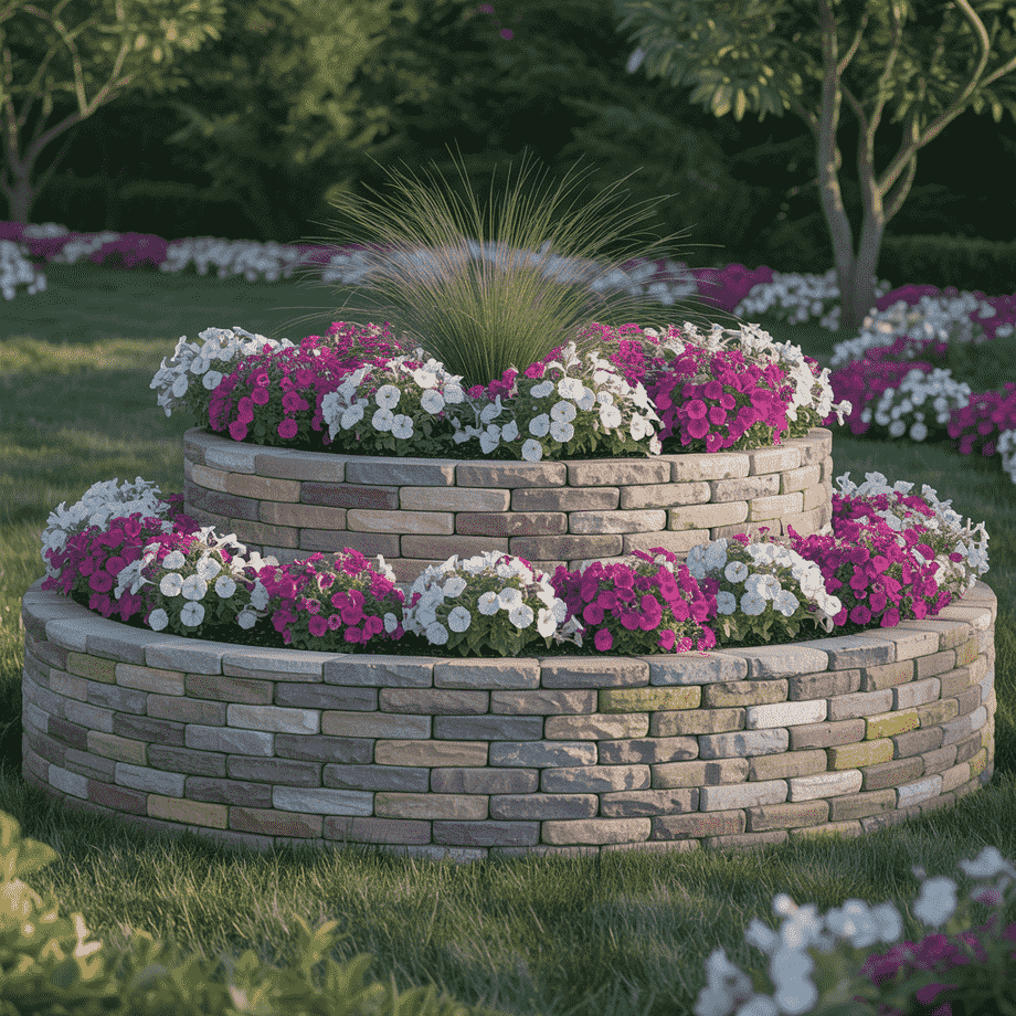Improve Your Garden With Round Shape Flower Beds | My desired home