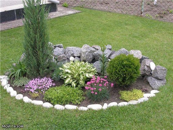 Improve your garden: 30 Inspiration ideas for round shape flower beds ...