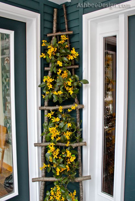 22 Amazing spring decoration ideas with an old ladder | My desired home