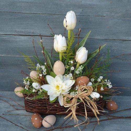 24 Inspirational ideas for a beautiful spring decoration using a wicker ...