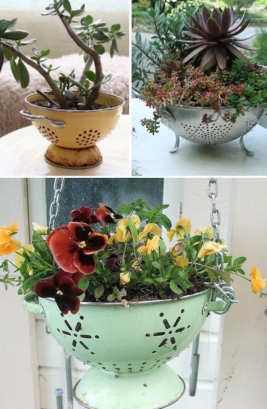 Turn old kitchen utensils into beautiful decorations for spring: 22 ...