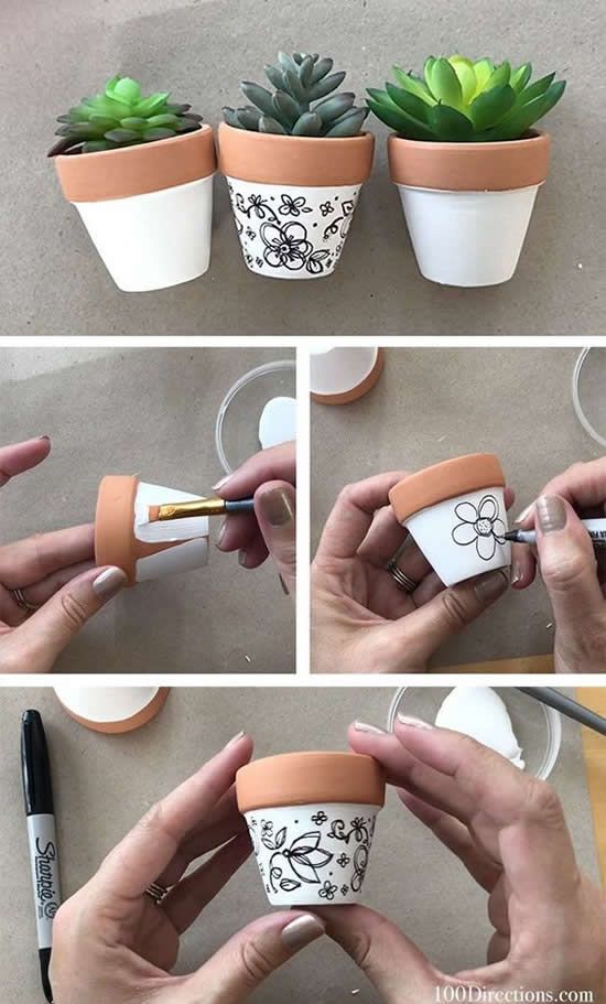 Transform your ordinary pots fantastically and fun with these 30 DIY ...