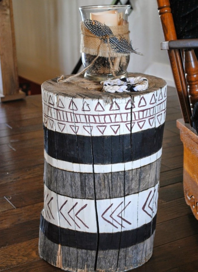 26 Beautiful inspirations with tree trunks for original home ...