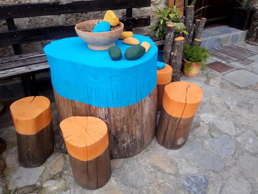 26 Beautiful inspirations with tree trunks for original home ...