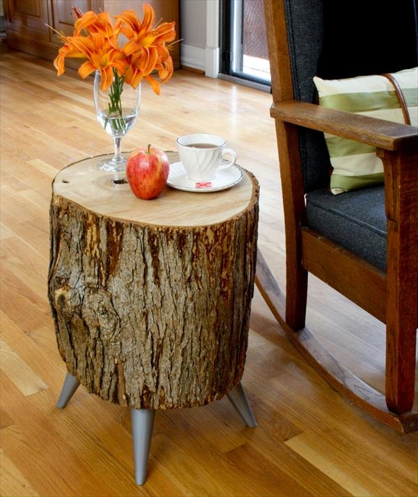 26 Beautiful inspirations with tree trunks for original home ...