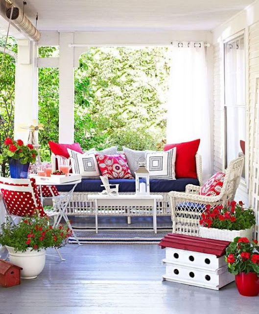 30 Amazing ideas with red ... touches in your yard, garden or balcony ...