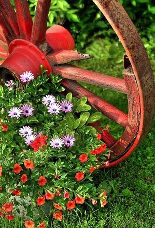 30 Amazing ideas with red ... touches in your yard, garden or balcony ...