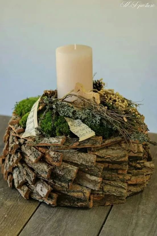 22 Wonderful DIY decoration crafts with ordinary wooden bark to ...