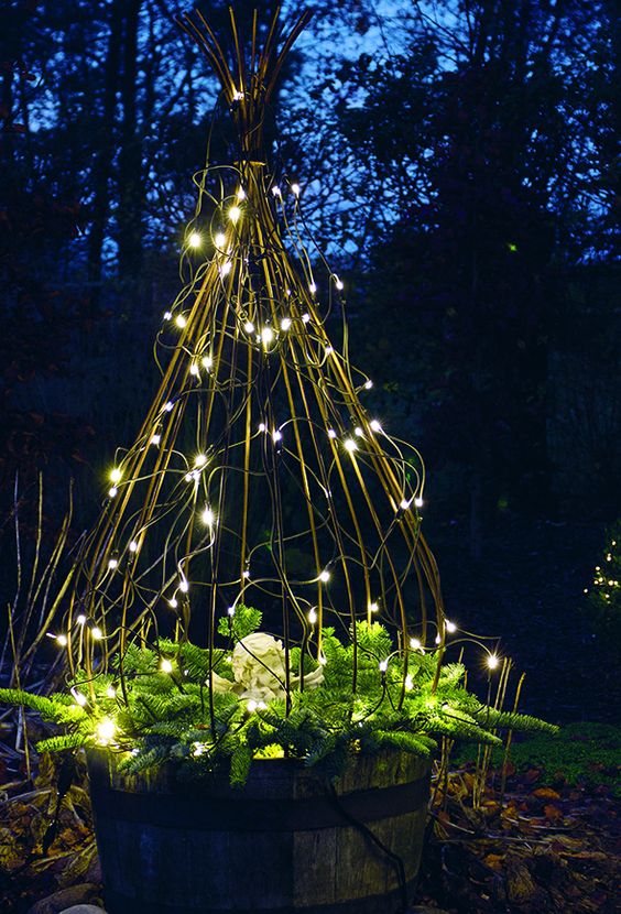 Beautiful ideas to add LED lights in outdoor pots to magically ...