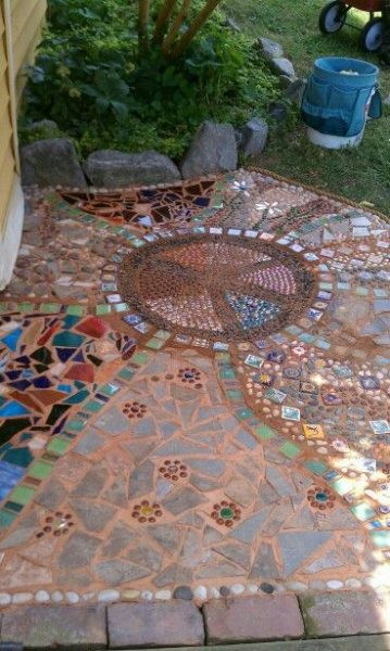 Create beautiful mosaic paths in your garden: 28 DIY ideas that will ...