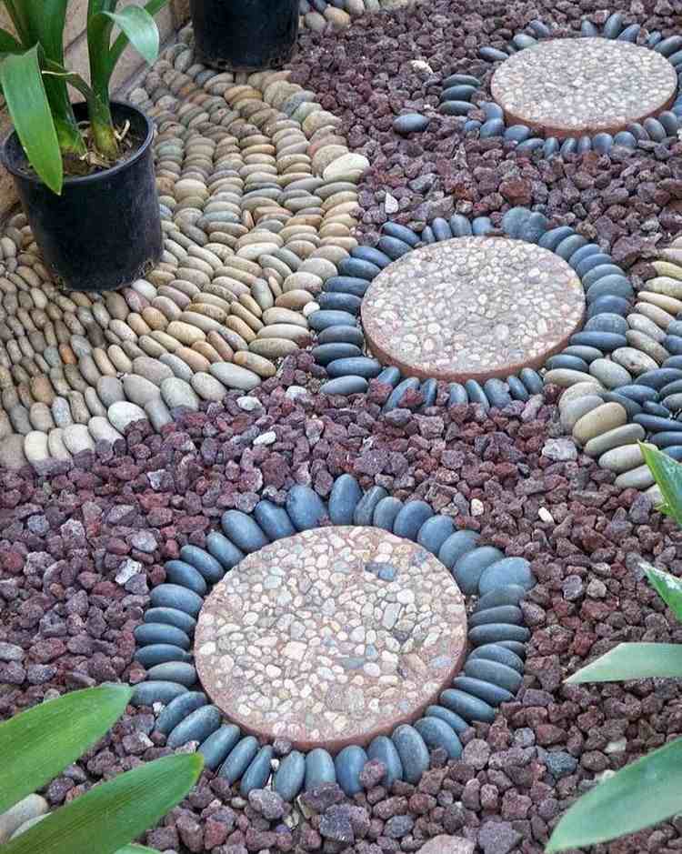 Create beautiful mosaic paths in your garden: 28 DIY ideas that will ...