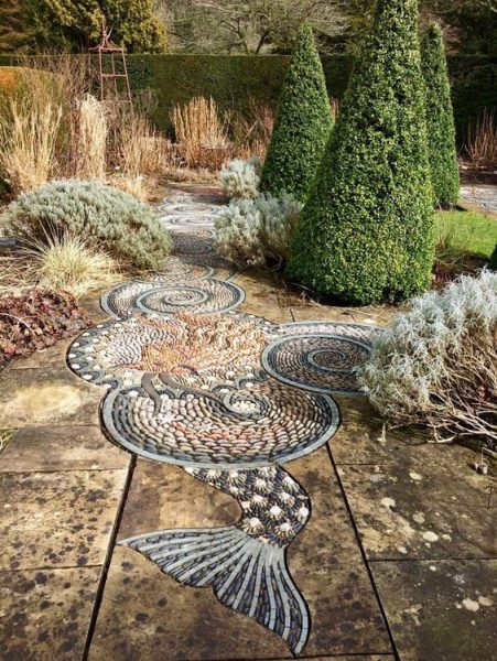 Create beautiful mosaic paths in your garden: 28 DIY ideas that will ...