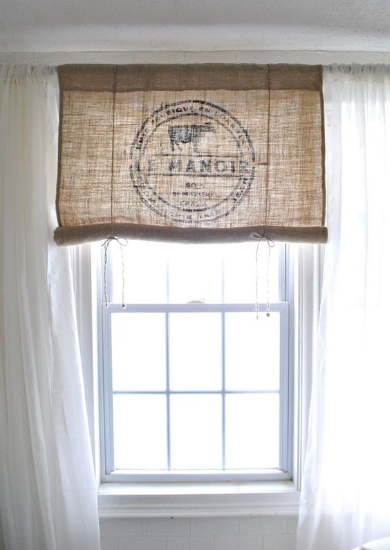Rustic - farmhouse DIY curtains and rods: 28 original ideas that you ...