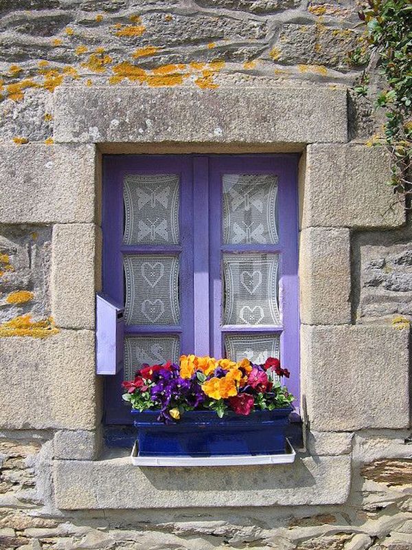 Absolutely gorgeous beautiful windows with colorful, magical flowers ...